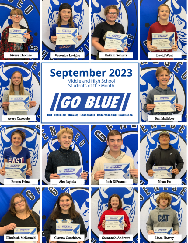 GCS celebrates September students, junior officer of the month ...